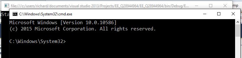 Solved: C# UseShellExecute = TRUE.... | Experts Exchange