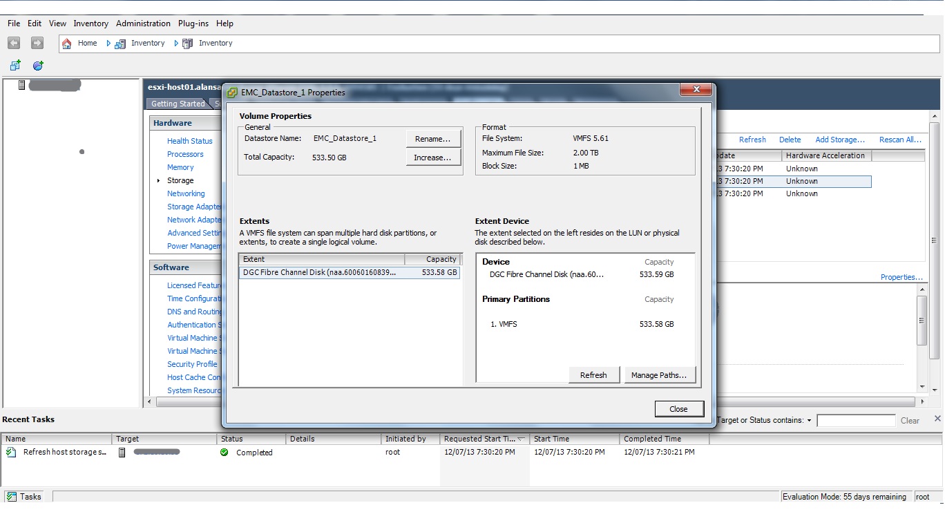 Solved: ESXI 5.1 cannot mount datastore | Experts Exchange