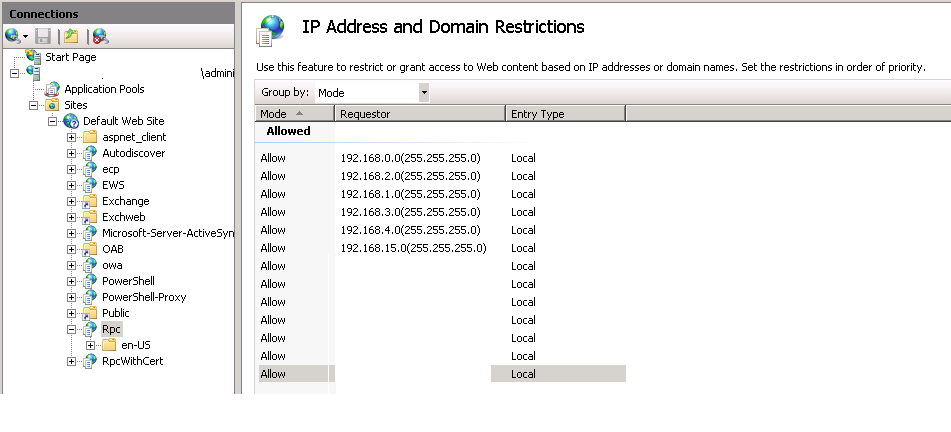 Solved: IP Address and Domain Restrictions in IIS | Experts Exchange Solved: IP Address and Domain Restrictions in IIS | Experts Exchange