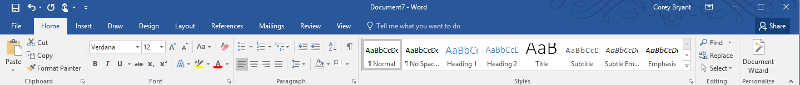 Solved: Microsoft Word 2016 Toolbar Customization | Experts Exchange
