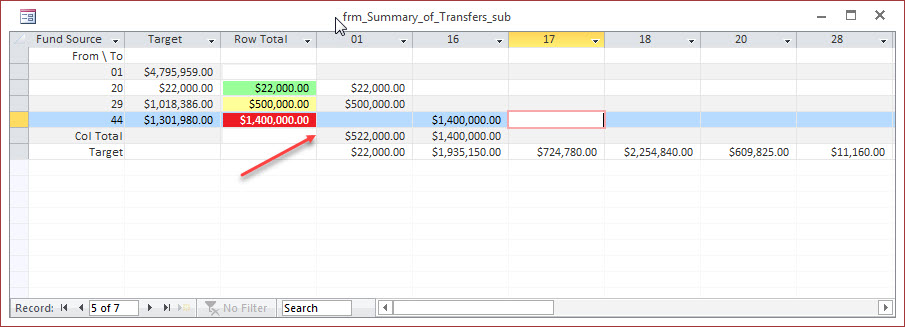 Solved: conditional formatting of a row rather than a column | Experts Exchange