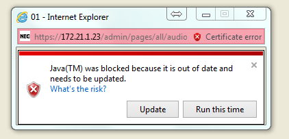 Solved: How to change the Java Security settings to allow a web ...