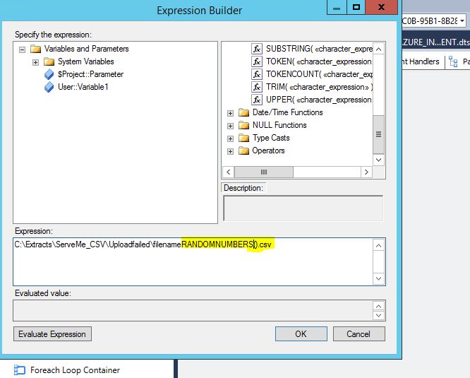 Solved: File System task in SSIS package | Experts Exchange