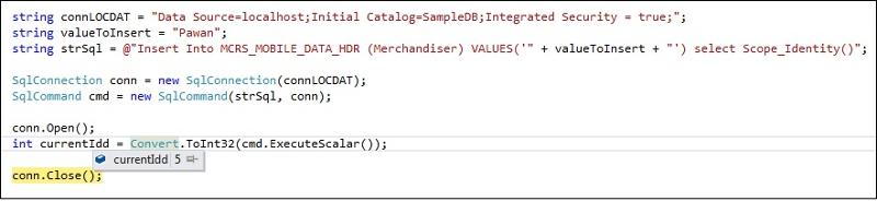 Solved: How do I get the unique ID after insert? | Experts Exchange