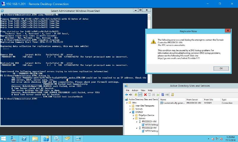 Solved: AD domain controller suddenly cannot open DNS console and replication stopped ...