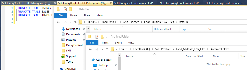 How to load and archive multiple files in SSIS | Experts Exchange