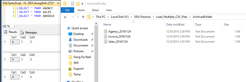 How to load and archive multiple files in SSIS | Experts Exchange