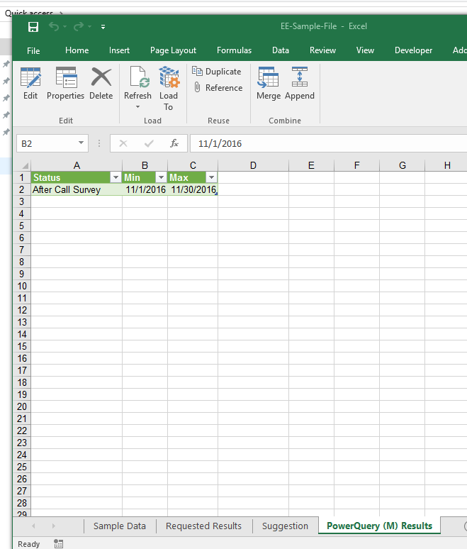 Find Minimum And Maximum Dates In A Column Using Power Query Solutions 3760
