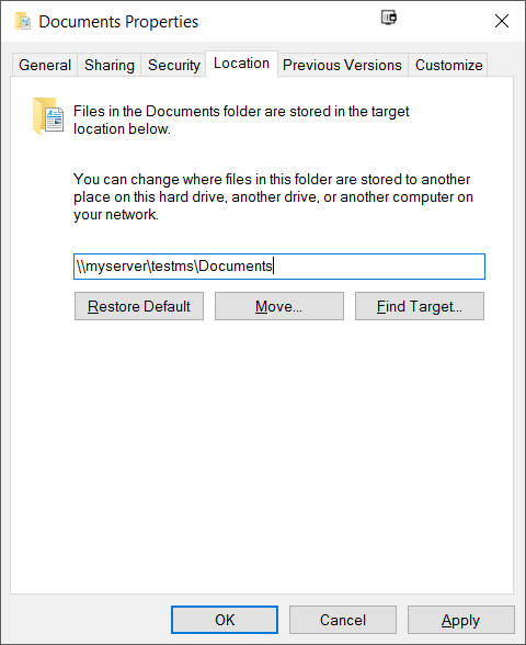 Solved: Folder Redirection GPO "Documents" folder created instead of "My Documents" | Experts ...