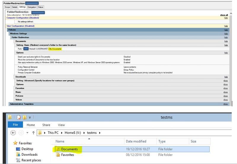Solved Folder Redirection Gpo Documents Folder Created Instead Of My Documents Experts