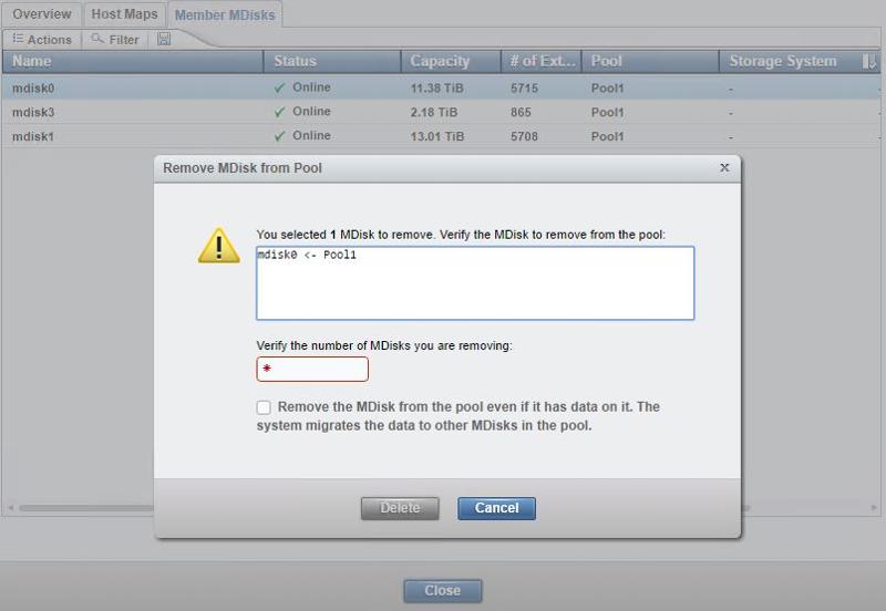 Solved: IBM Storwize V3700 - Need To Remove mdisk From Pool Without ...