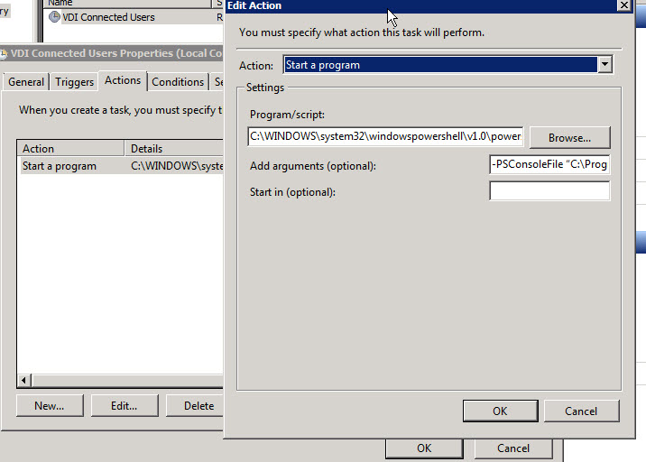 Solved: New Version of PowerCLI and Windows Task Scheduler | Experts Exchange