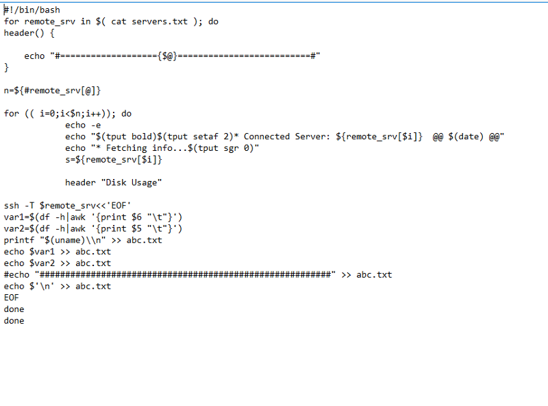 Solved Fetching Data From Multiple Linux Server Using Shell Scripting 2539