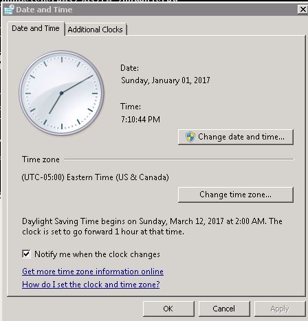 Solved: Set time on server to sync with the internet clock | Experts ...