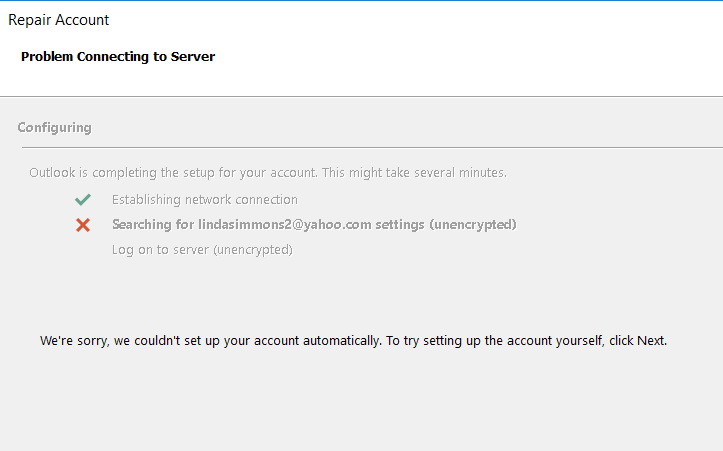 Solved: Problem with Yahoo and Outlook SMTP Email | Experts Exchange