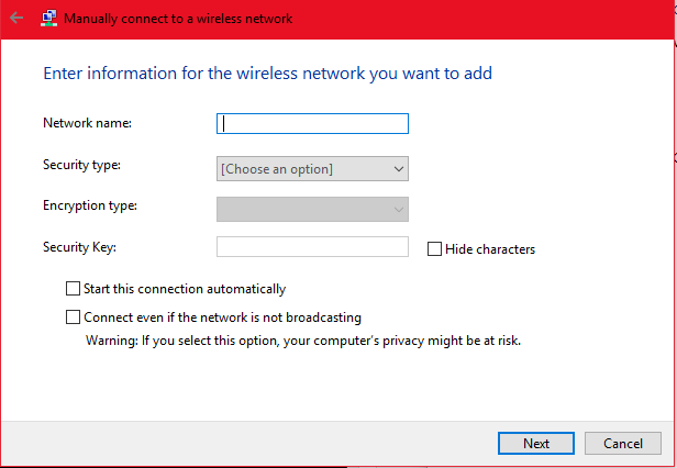 Solved: cmd: can't connect using netsh command | Experts Exchange