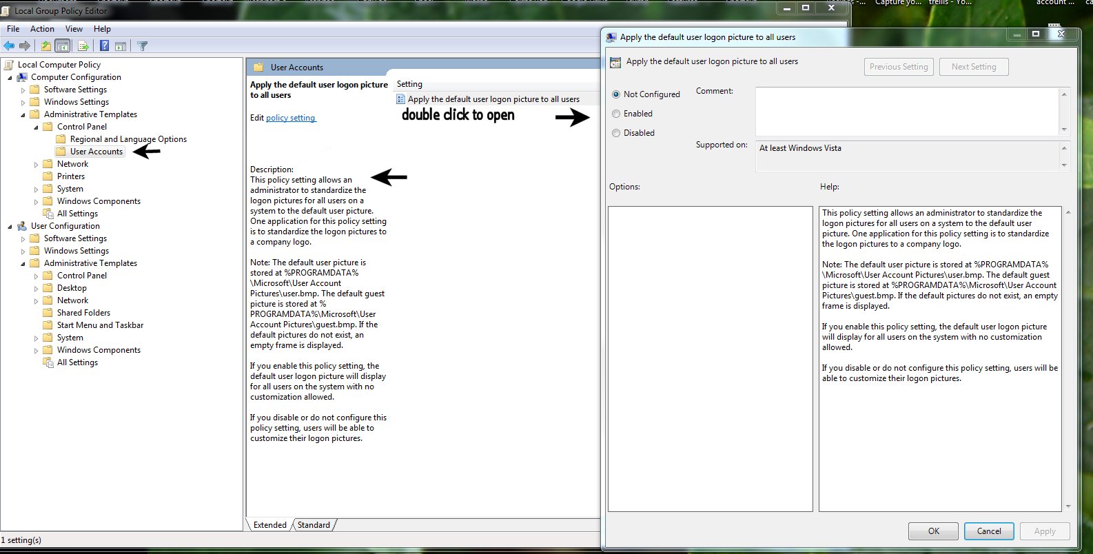 Solved: How to remove the user account Picture Frame on Windows 7 Start ...