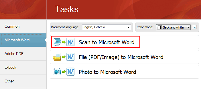 is it possible to scan a document directly into Microsoft Word 2013?