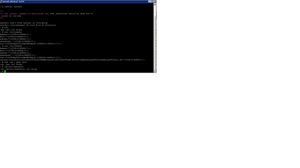 Solved: cannot login vpxuser@127.0.0.1 | Experts Exchange