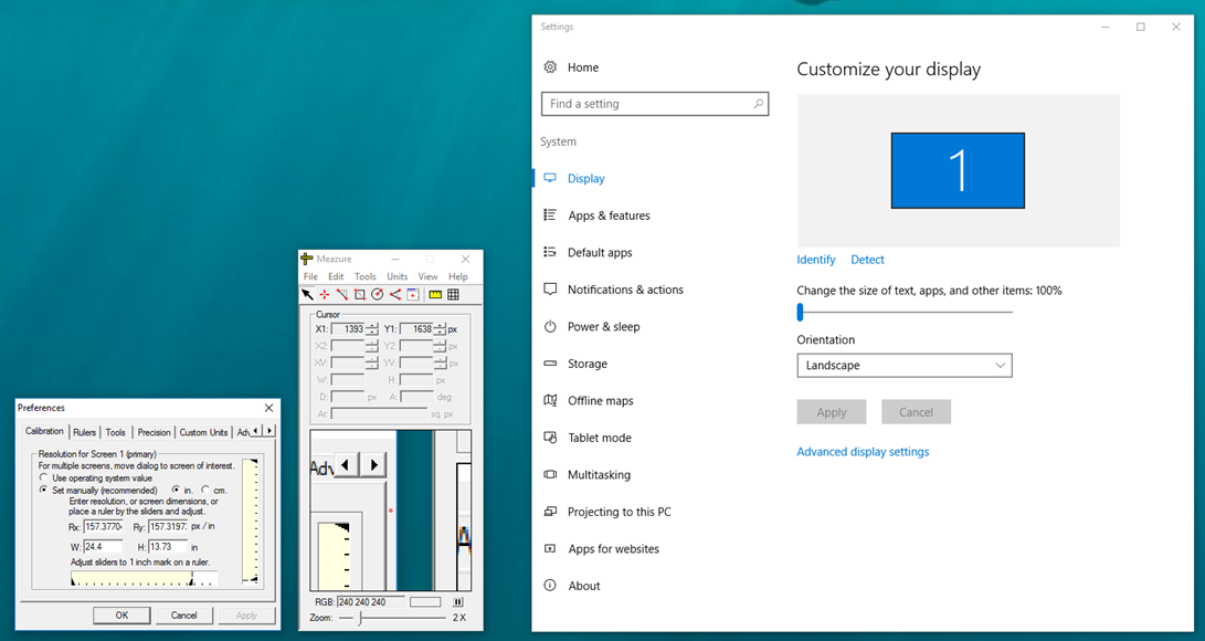 Solved: Calibrating x & y screen pixel coordinates | Experts Exchange