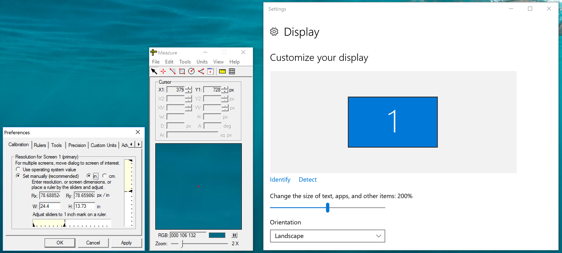 Solved: Calibrating x & y screen pixel coordinates | Experts Exchange