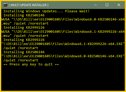 Solved: Windows Updates Batch Files (now with executables!) | Experts ...