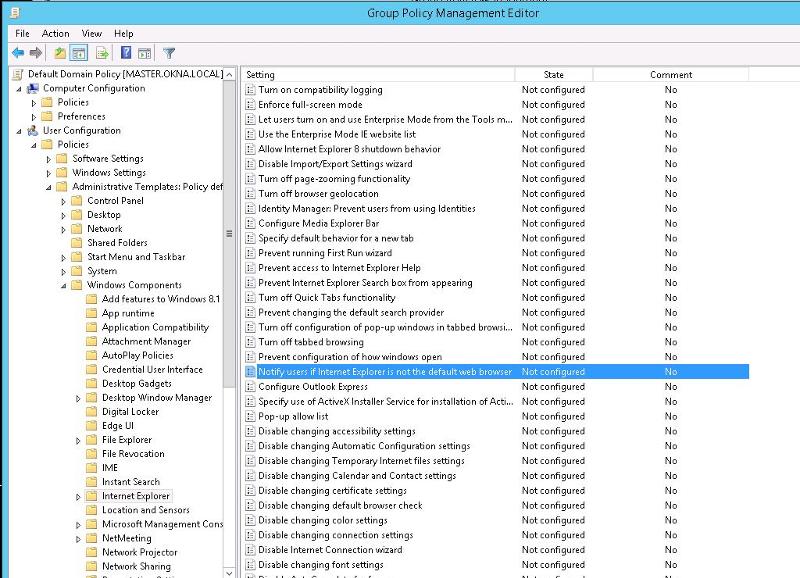 How to disable Internet Explorer 11 asking user to make it default ...