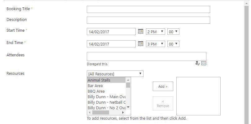 Solved: Auto-populate attendee field in SharePoint resource booking calendar | Experts Exchange