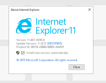 Solved: IE - Where is Gear Icon or Help | Experts Exchange