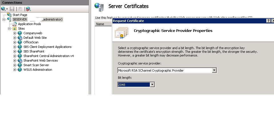 Solved: SBS2011 - renewed Certificate has wrong "issuer" called out | Experts Exchange