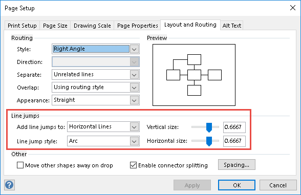Solved: line jumper in Visio 2017 | Experts Exchange
