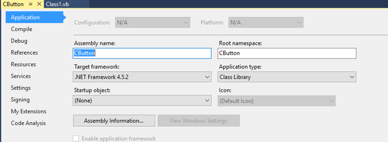 Solved: Create a button class for use in all vb.net apps | Experts Exchange