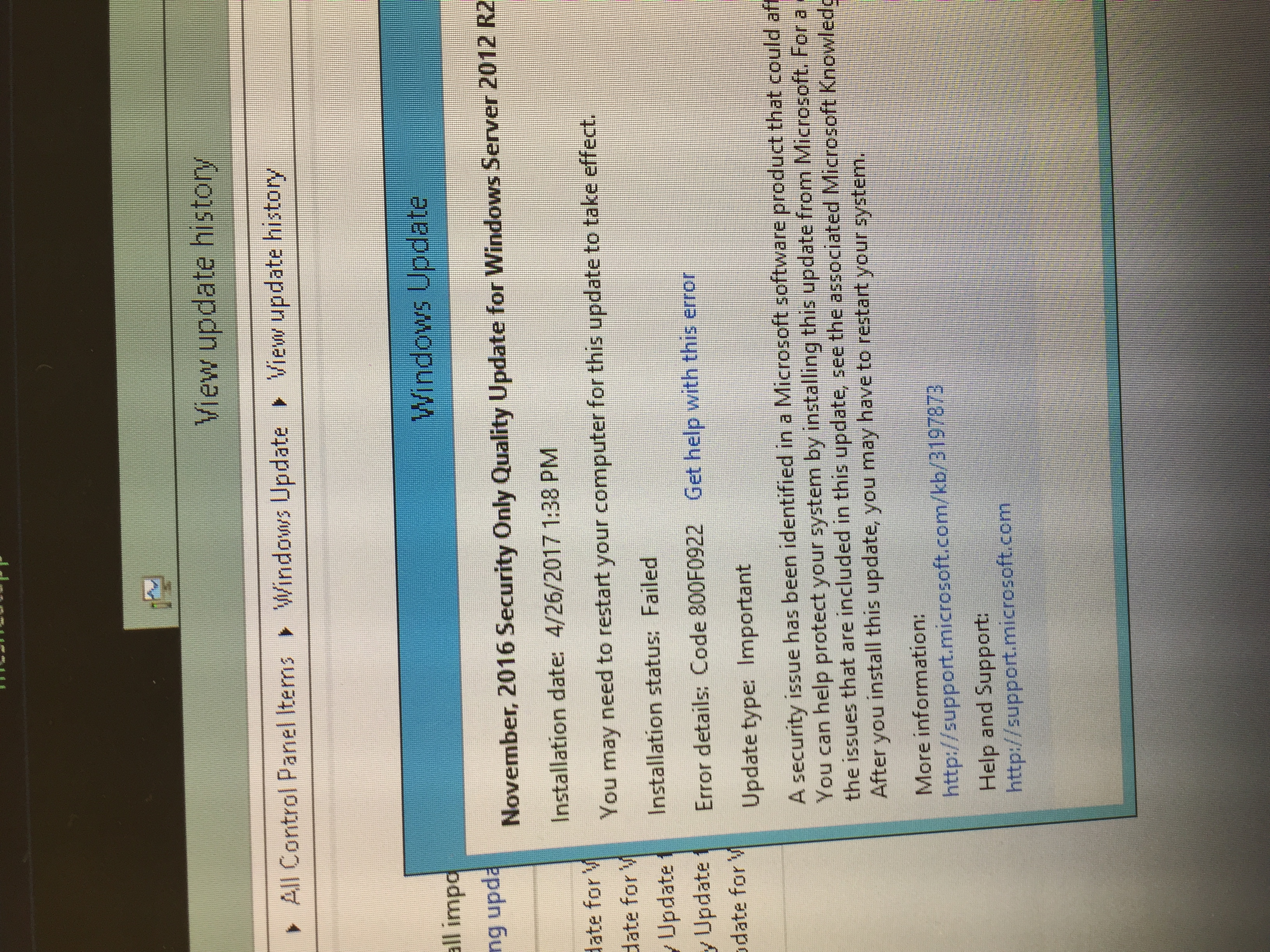 Solved: Windows updates keep failing on windows server 2012 r2 ...
