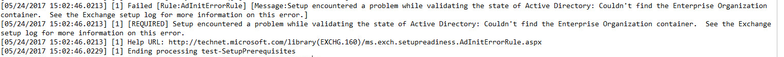 Solved: Exchange 2016 Prepareschema fails | Experts Exchange