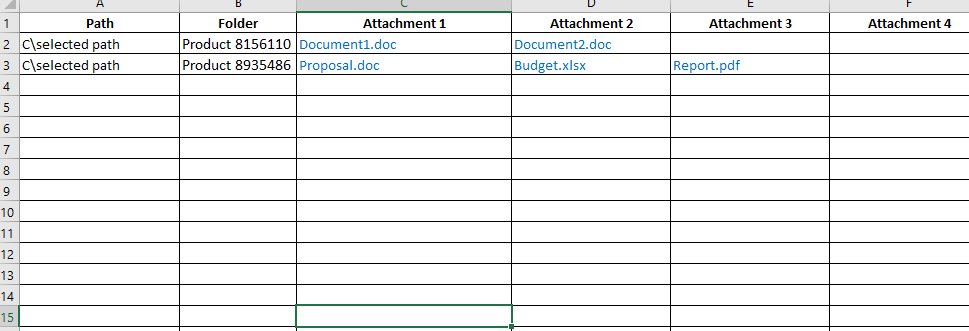 Solved: VBA List all attachments from each folders into horizontal rows and embed hyperlink ...