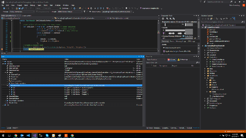 Solved: Cascade DropDownList using ASP.NET Core MVC | Experts Exchange