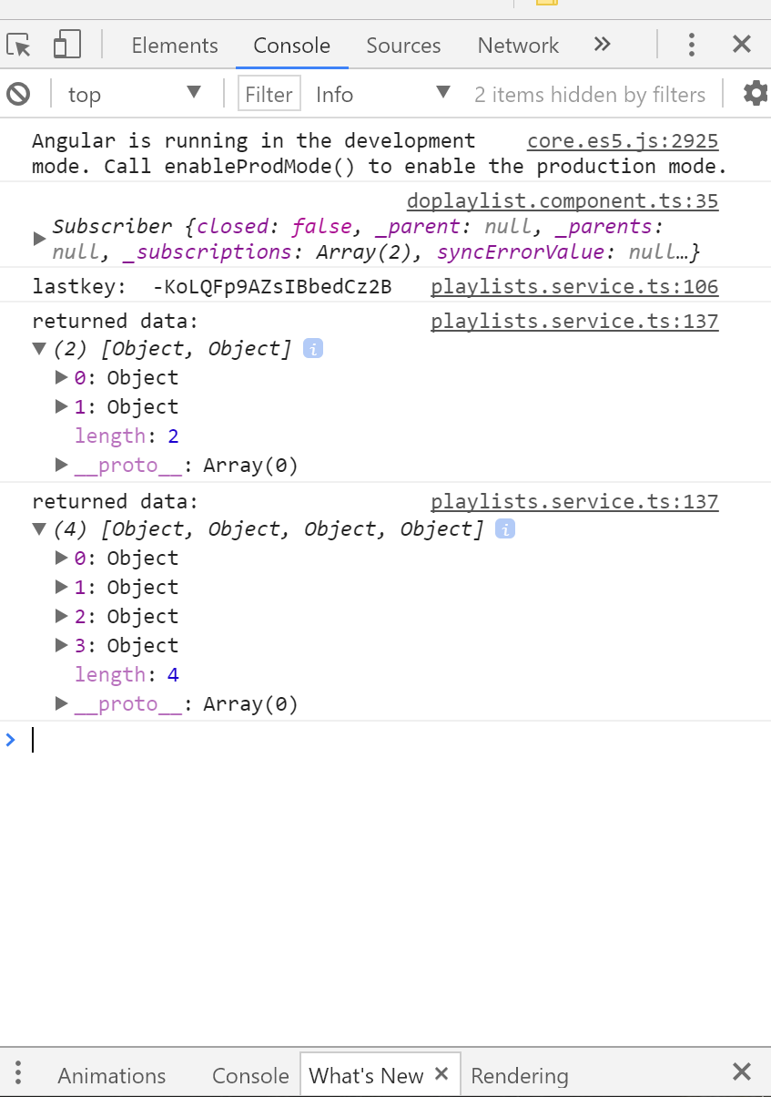 Solved: angular4 angularfire problem looping over [object Object] | Experts Exchange