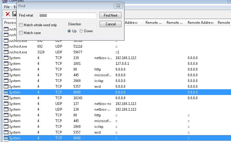 Solved: How to close port 8888 ? | Experts Exchange