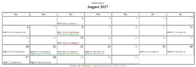 Solved: How to create a report with a calendar view in Access 2010 ...