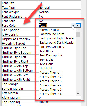 Solved: Setting ForeColor in VBA using Named Colors | Experts Exchange