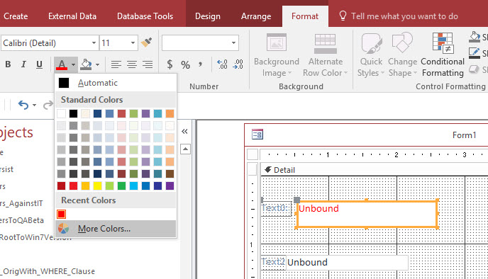 Solved: Setting ForeColor in VBA using Named Colors | Experts Exchange