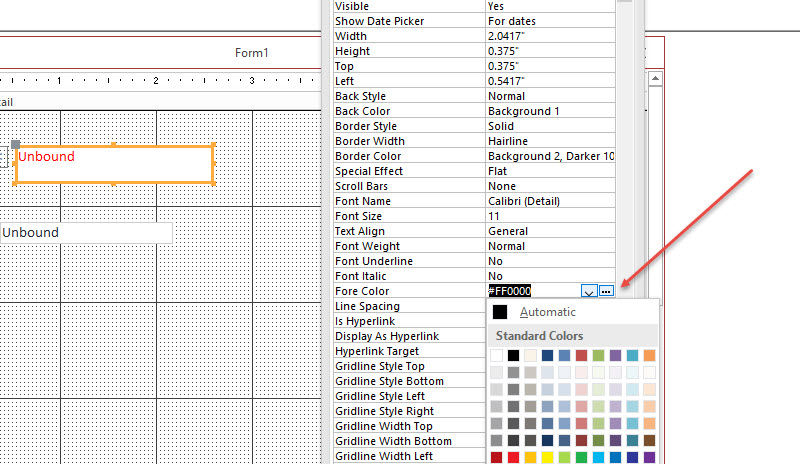 Solved: Setting ForeColor in VBA using Named Colors | Experts Exchange