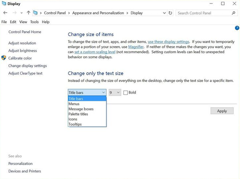 Solved: Adjust system font size in Windows 10 Creator's Update ...