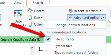 Solved: Windows 10 - Explorer Search Substring Partial Match | Experts Exchange