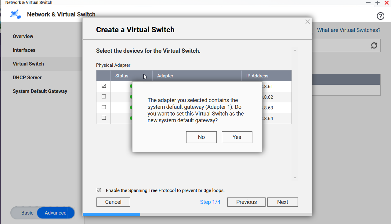 Solved: Virtual Switch Creation - QNAP VM | Experts Exchange