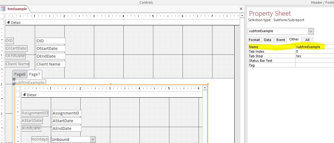 Solved In An Access Subform How To Look Up The Values For An Unbound Combo Box Based On The
