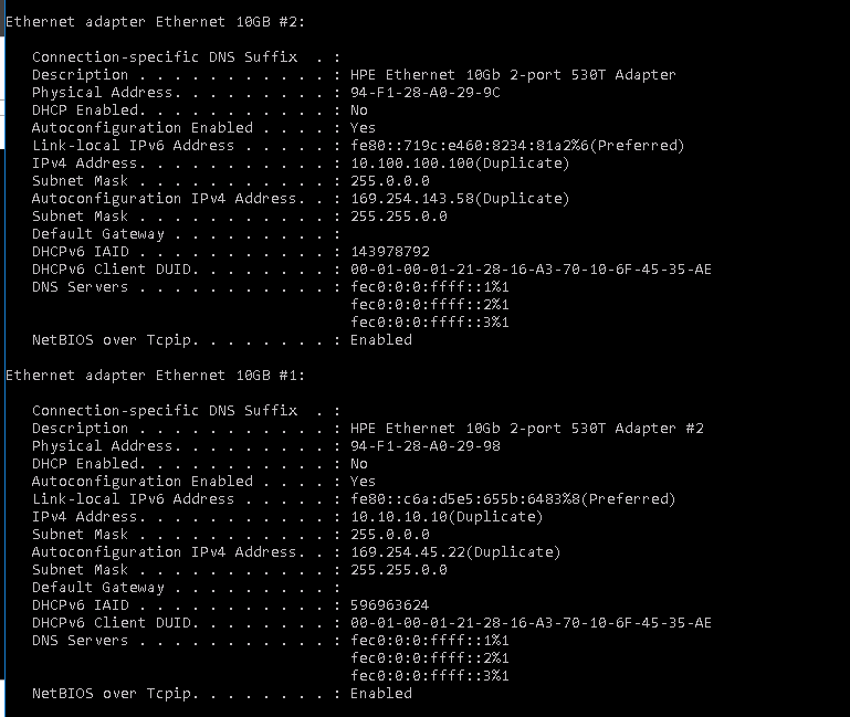 Solved: Server 2016 - IP Address not applying | Experts Exchange