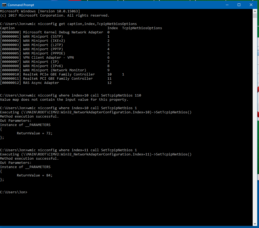 Solved: Netbios off despite being turned on windows 10 pro | Experts ...