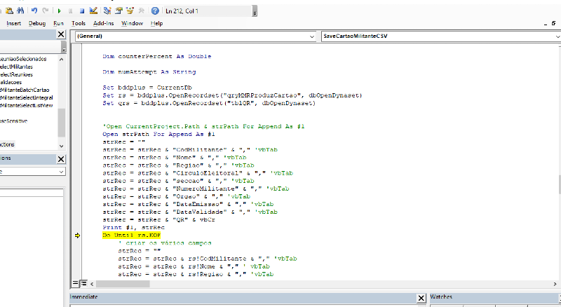 object variable or With block not setms/access Solutions | Experts Exchange