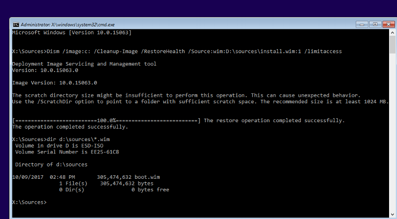 Solved: windows 10 repair fails | Experts Exchange